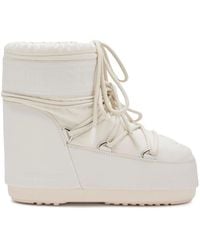 Moon Boot Rubber Icon Boots in Black | Lyst UK