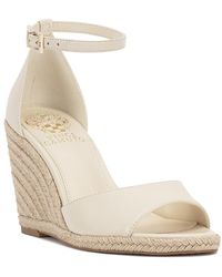Vince Camuto Felyn Espadrille Wedge Sandals in Black | Lyst