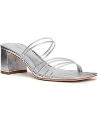 PAIGE Noah Strappy High Heel Sandals in Red | Lyst UK