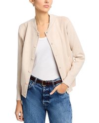 Sioni Snap Front Jacket in Blue | Lyst