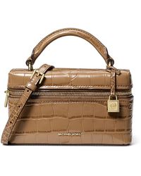 Michael Kors Jana Mini Top Handle Crossbody in Black | Lyst