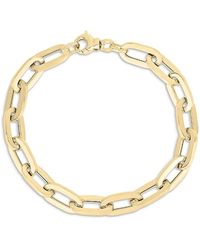 Roberto Coin 18K Designer Heavy Box Link Chain Bracelet in Metallic | Lyst