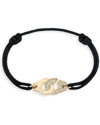 Dinh Van 18K Lame De Rasoir Razor Blade Charm Medium Adjustable Cord ...