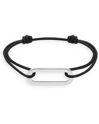 Dinh Van 18K Lame De Rasoir Razor Blade Charm Medium Adjustable Cord ...