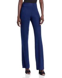 La Petite Robe Di Chiara Boni Maren Straight Pants in Blue | Lyst UK