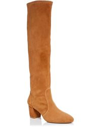 Stuart Weitzman Yuliana 60 Slouch Tall Boots in White | Lyst