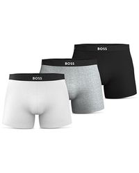 BOSS 3 Pack D.Beckham Boxer Briefs in Black for Men | Lyst UK