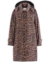 Jane Post Iconic Princess Rain Slicker Coat in Black | Lyst UK