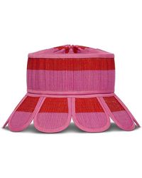 Lorna Murray Manhattan Straw Hat in Red | Lyst
