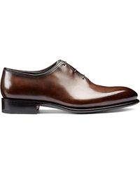 Santoni Carter Wholecut Lace Up Dress Shoes in Black for Men | Lyst