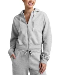 Beyond Yoga Unity Quarter Zip Hoodie in Grey | Lyst UK