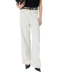 Gerard Darel Aelina High Rise Straight Jeans in Natural | Lyst