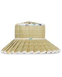 Lorna Murray Manhattan Straw Hat in Red | Lyst