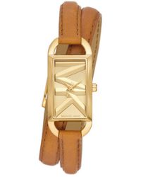 Michael Kors Mk7406 - Mk Empire Three-hand Gold-tone Stainless Steel ...