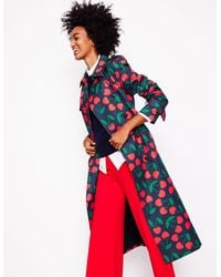 Boden Cheltenham Cord Trench Coat in Blue | Lyst UK