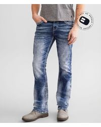 Rock Revival Daxton Stacked Slim Boot Stretch Jean in Blue for Men | Lyst