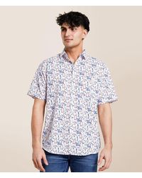 Tropical Bros Michelob Ultra Fronds Stretch Shirt in Pink for Men | Lyst