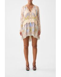 CAMILLA Relaxed Short Dress With Dropped Waist Istanbul Animalia | Lyst UK
