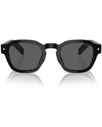 Prada Oversized Square Acetate Sunglasses in Blue for Men | Lyst UK