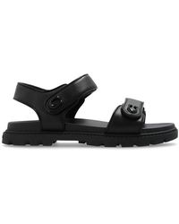 COACH Franny Sandal in Black | Lyst