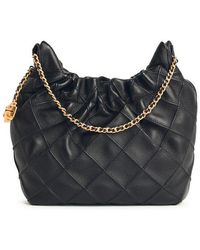 Tory Burch Mini Fleming Sequin Drawstring Bag in Metallic | Lyst