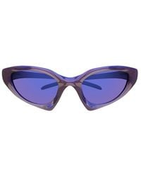 Balenciaga Runner Cat-Eye Frame Sunglasses in Purple | Lyst
