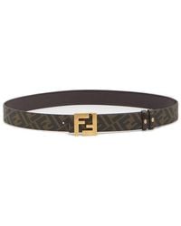 Fendi Ff Squared Buckle Belt in Blue for Men | Lyst UK