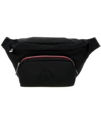 Moncler Durance Logo Patch Belt Bag in Black for Men | Lyst Moncler Durance Logo Patch Belt Bag in Black for Men | Lyst