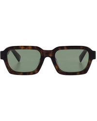 Retrosuperfuture Caro Rectangular Frame Sunglasses in Blue | Lyst UK
