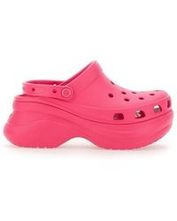 Crocs™ Bae Platform Rubber Clogs in Black | Lyst UK