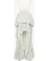 Chloé High-Low Sleeveless Dress in Blue | Lyst UK