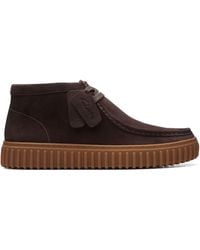 Clarks Torhill Hi in Brown for Men | Lyst