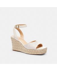 COACH Carmela Espadrille In Signature Jacquard in Black | Lyst
