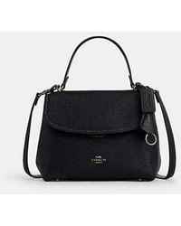 COACH Emory Top Handle in Brown | Lyst UK