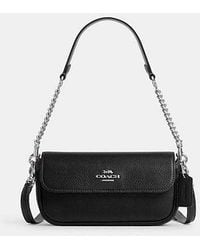 COACH Hailey Flap Bag in White | Lyst UK