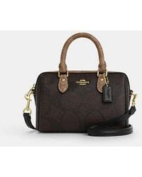 COACH Mini Rowan Crossbody in Natural | Lyst UK