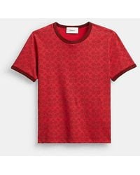 COACH Charms Raglan T-Shirt in Black | Lyst UK