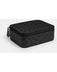 COACH Tech Organizer In Colorblock Signature Canvas in Black for Men | Lyst