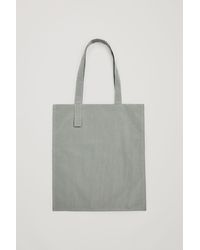 COS Leather Tote Bag in Black for Men - Lyst