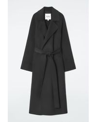 COS Boxy Double-faced Wool Jacket in Gray | Lyst COS Boxy Double-faced Wool Jacket in Gray | Lyst