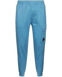 C.P. Company Felpa Diagonal Raised Fleece Total Eclipse in Blue for Men ...