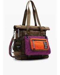 Desigual Xl Multiposition Voyager Backpack in Black | Lyst UK