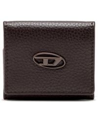 DIESEL Grainy Leather Coin Purse in Black for Men | Lyst UK