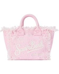 MC2 Saint Barth Borsa Vanity Bandana Round in Pink | Lyst UK