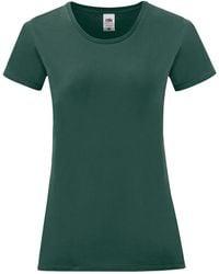 Fruit Of The Loom Ladies Iconic T-Shirt (Azure) in Blue | Lyst UK