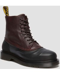 Dr. Martens Leather 1460 Fleece Lined Sub Boots in Black for Men | Lyst