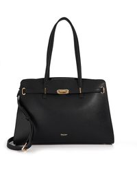 Dune Define Long Handle Leather Shoulder Bag in Metallic | Lyst UK