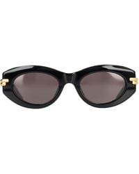 Bottega Veneta Occhiale Da Sole Aviator "Sardine" in Natural | Lyst UK