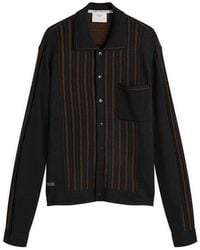 Percival Missisipi Jacquard Shirt Jacket in Red for Men | Lyst UK