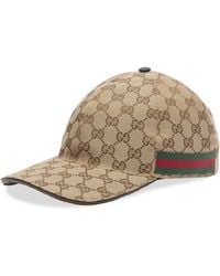Gucci Logo-Pattern Cap in Blue for Men | Lyst UK